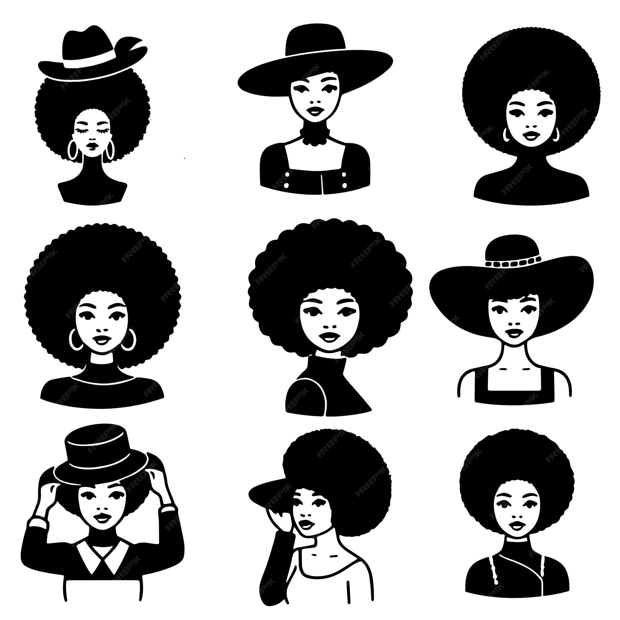 Black Woman Svg Afro Woman Svg Black Girl Svg Afro Puffs Pretty Black
