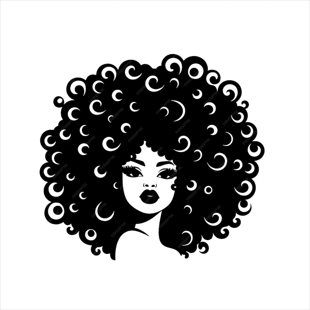 흑인 여성 Svg 아프리카 여성 Svg 흑인 소녀 Svg 아프리카 푸프 예쁜 흑인 교육 Svg 검은 여왕 프리미엄 벡터