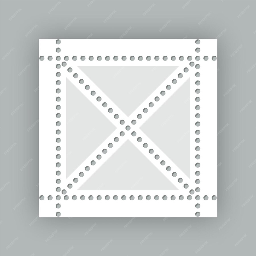Premium Vector Blank Borders Of Post Stamps Empty Postal Stamp