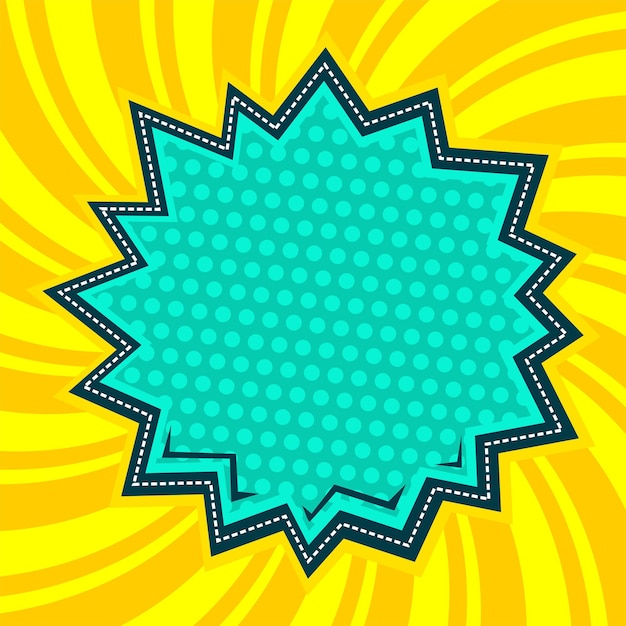 Premium Vector | Blank comic speech bubble background Premium Vector | Blank comic speech bubble background