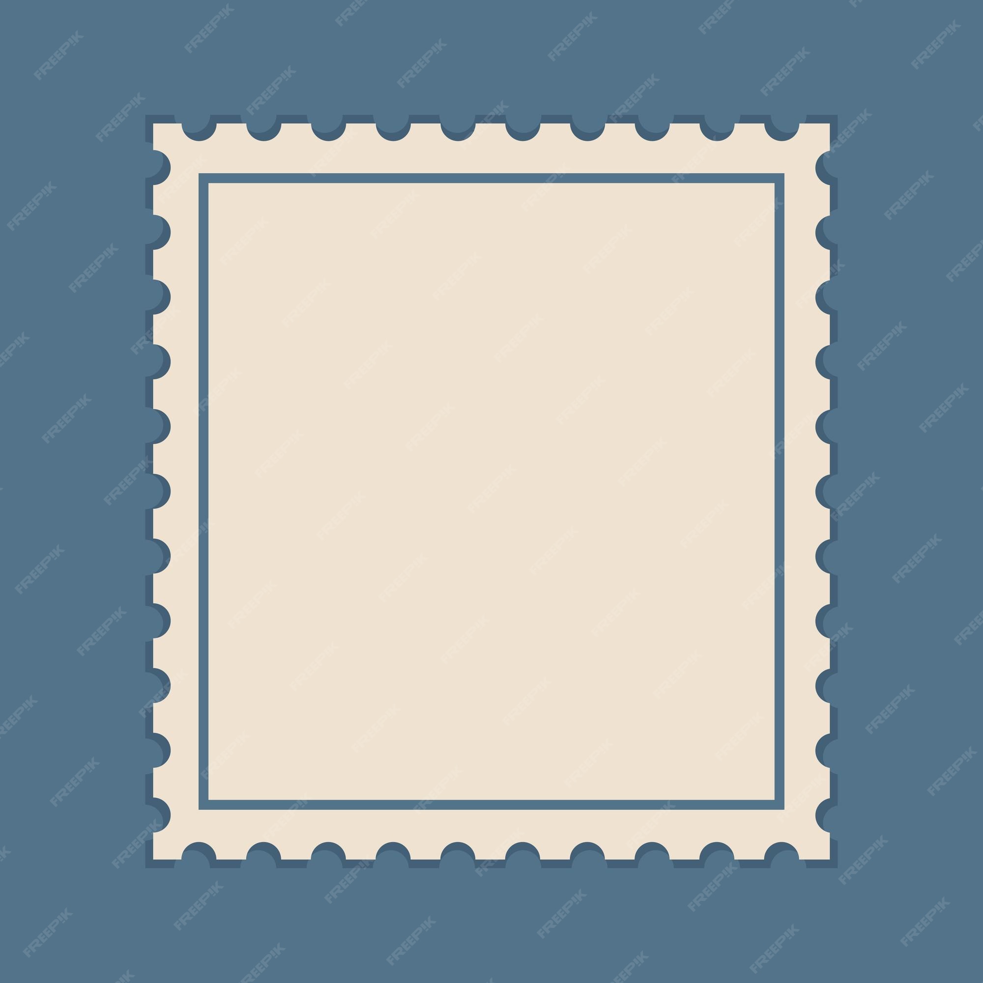 Premium Vector Blank Postage Stamp Icon Postage Stamp Frame For Mail
