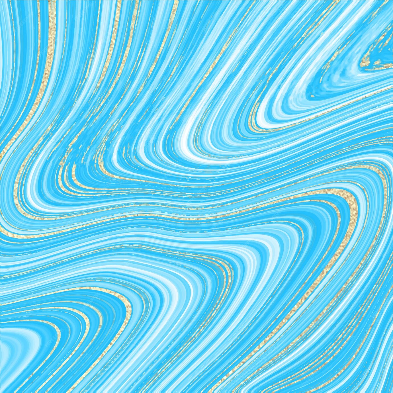 Premium Vector | Blue abstract background fill liquid with gold glitter Premium Vector | Blue abstract background fill liquid with gold glitter