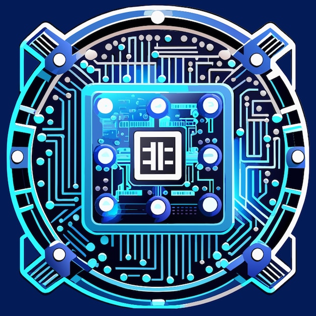 Premium Vector | Blue circuit board cyber circuit digital circuit qr ... Premium Vector | Blue circuit board cyber circuit digital circuit qr ...