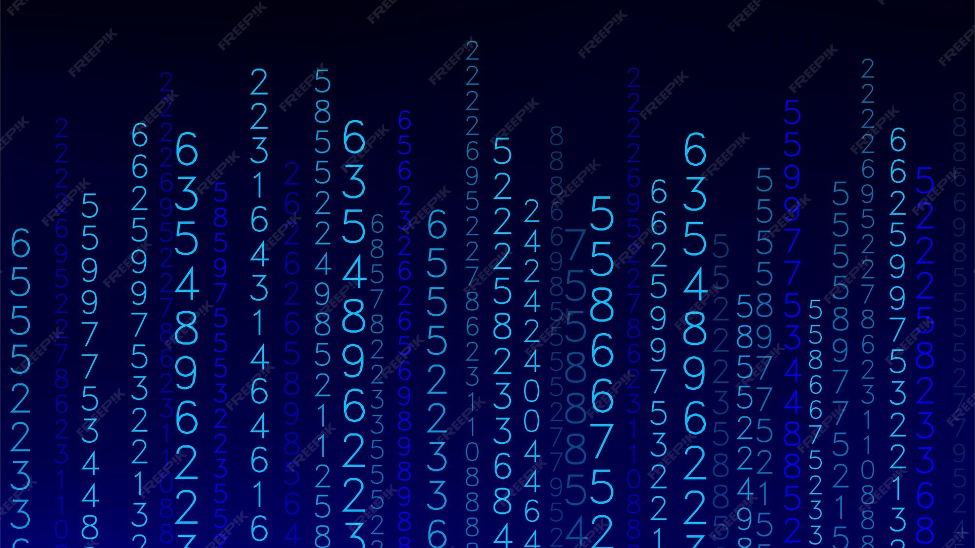 Premium Vector Blue Matrix Background Stream Of Binary Code Falling Numbers On Dark Backdrop 4767