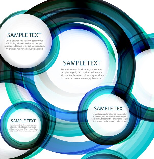 Premium Vector | Blue vector abstract swirl banner Premium Vector | Blue vector abstract swirl banner