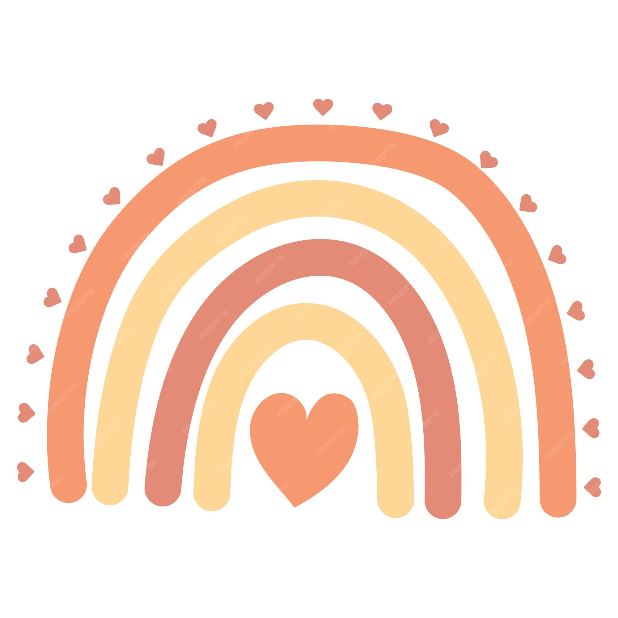 Premium Vector | Boho Rainbows Cute Set in Pastel and Earthy Colors ... Premium Vector | Boho Rainbows Cute Set in Pastel and Earthy Colors ...