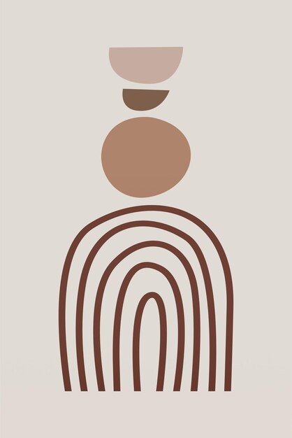 Premium Vector Boho Wall Art Decoration Printable Poster