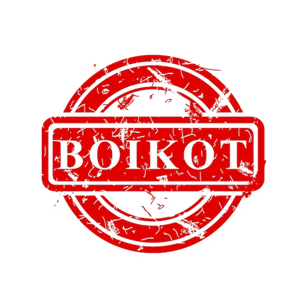 Premium Vector | Boikot boycott in indonesia languange simple vector ... Premium Vector | Boikot boycott in indonesia languange simple vector ...