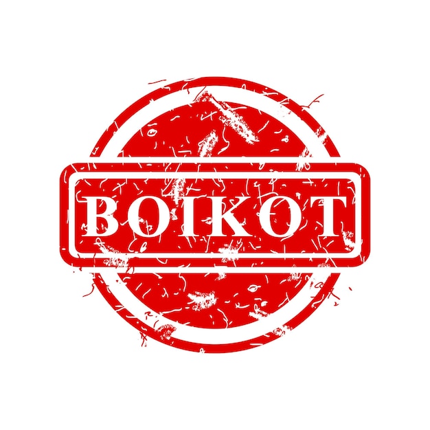 Premium Vector | Boikot boycott in indonesia languange simple vector ... Premium Vector | Boikot boycott in indonesia languange simple vector ...