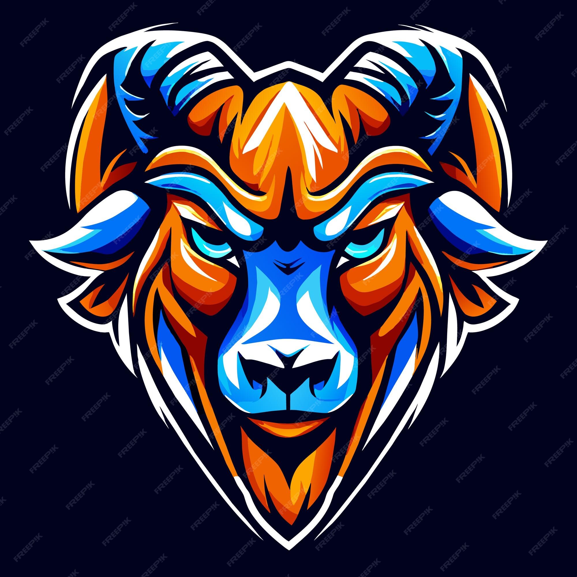 Premium Vector | Bold Mountain Goat Icon Premium Vector | Bold Mountain Goat Icon