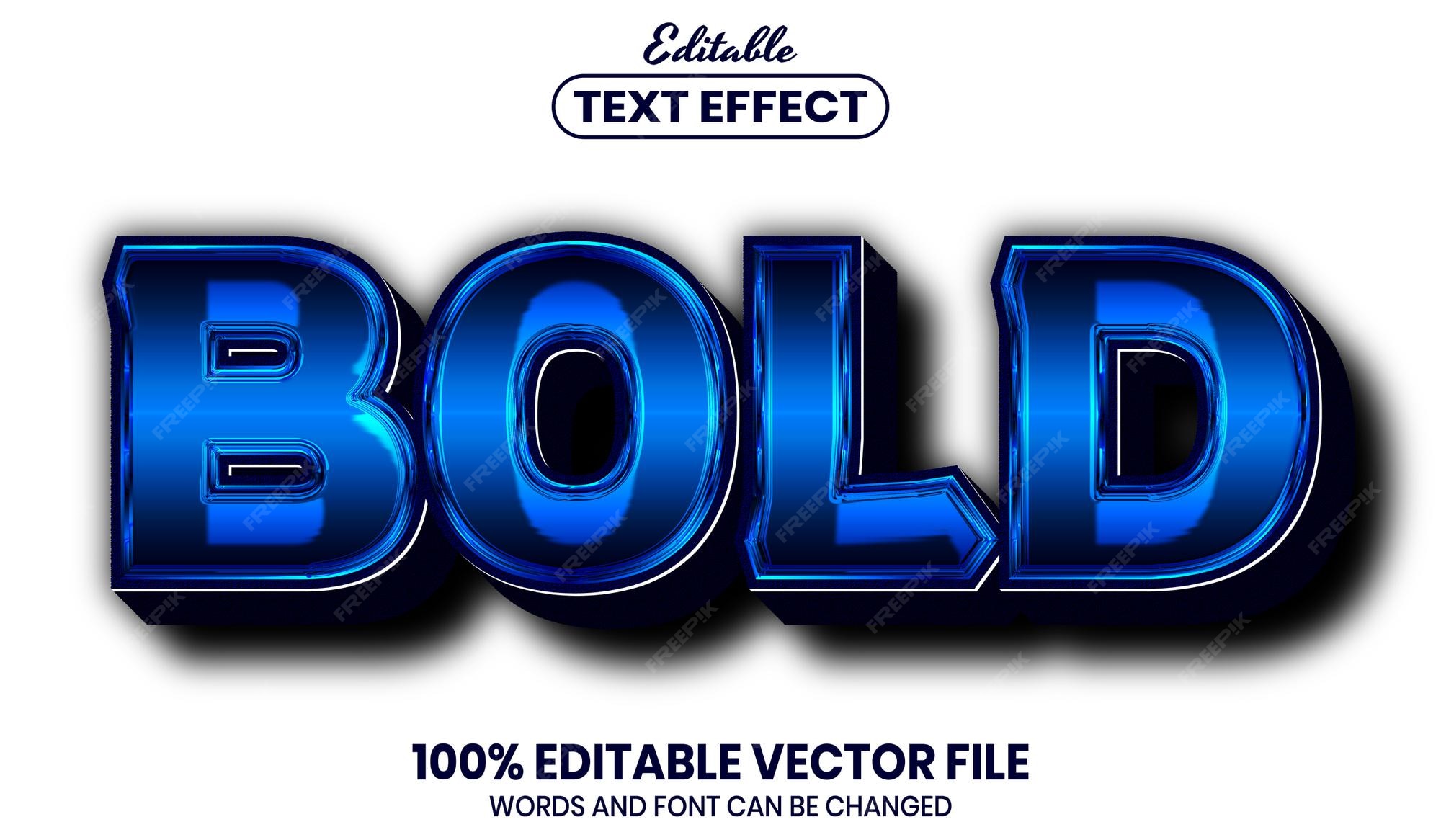 Premium Vector | Bold text, font style editable text effect Premium Vector | Bold text, font style editable text effect