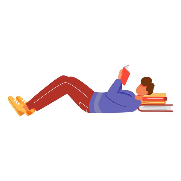 Premium Vector Book Concepts Flat Vector Illustrations Isolated On