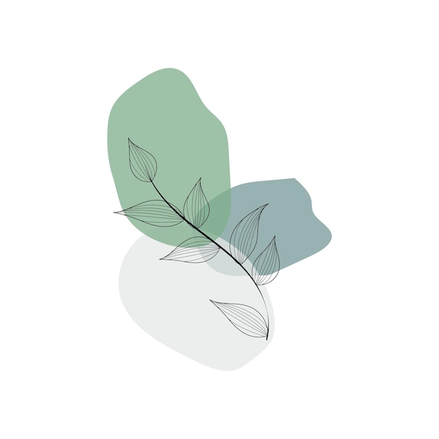 Premium Vector | Botanical abstract art backgrounds vector Premium Vector | Botanical abstract art backgrounds vector