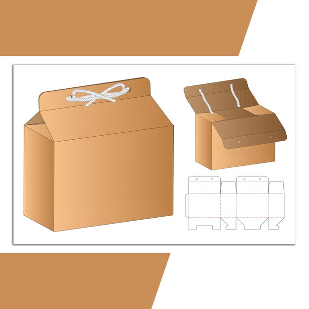 Premium Vector | Box packaging mockup and diecut template design Premium Vector | Box packaging mockup and diecut template design