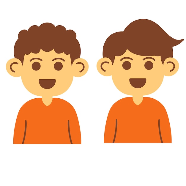Premium Vector | Boy Face vector Premium Vector | Boy Face vector