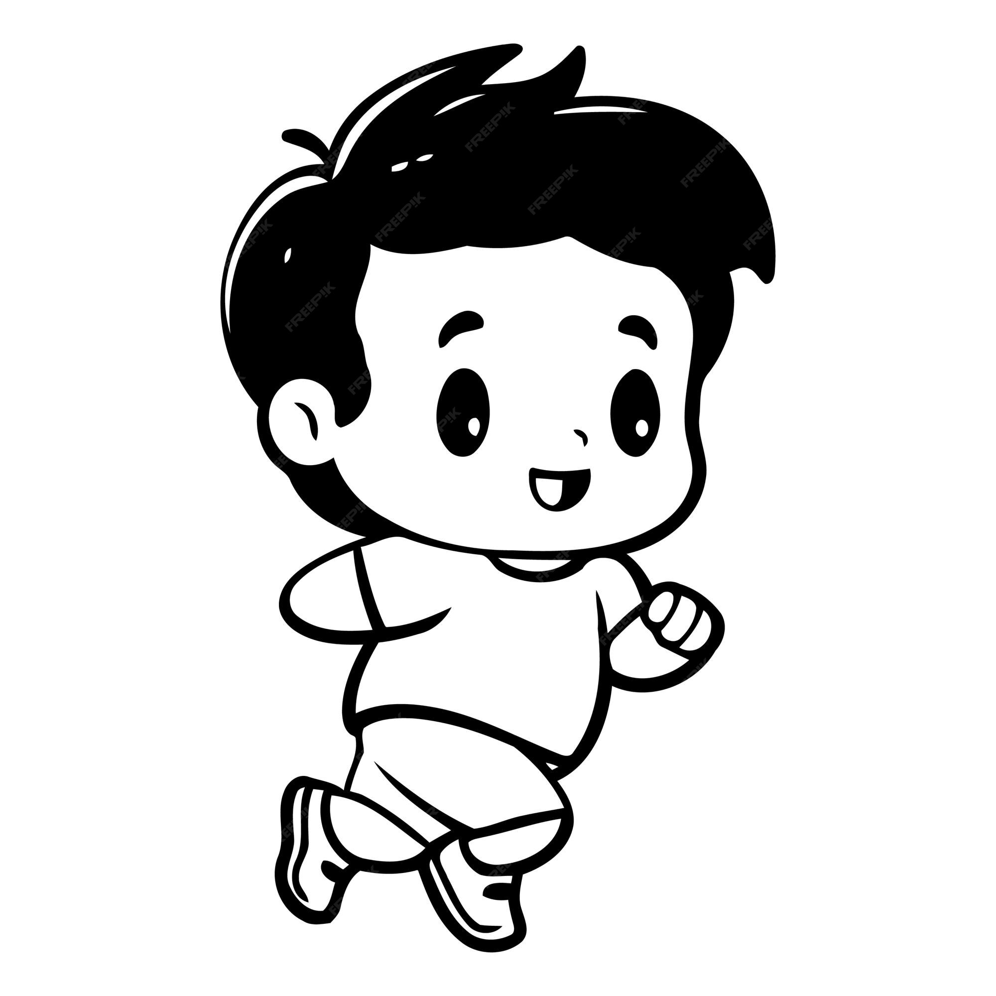 Premium Vector | Boy running cartoon character vector illustration Cute ... Premium Vector | Boy running cartoon character vector illustration Cute ...