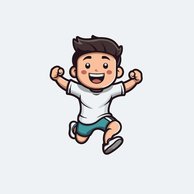 Premium Vector | Boy running cartoon character vector illustration ... Premium Vector | Boy running cartoon character vector illustration ...