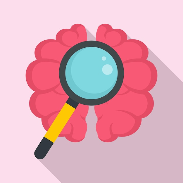 Premium Vector Brain Dementia Icon Flat Illustration Of Brain