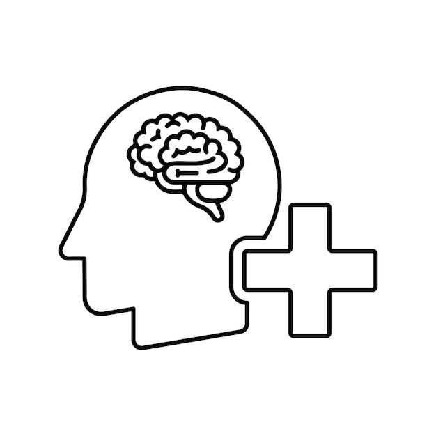 Premium Vector | Brain Neurology icon Outline vector art Premium Vector | Brain Neurology icon Outline vector art