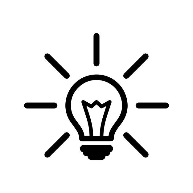 Premium Vector | Brainstorming business idea light bulb icon Premium Vector | Brainstorming business idea light bulb icon