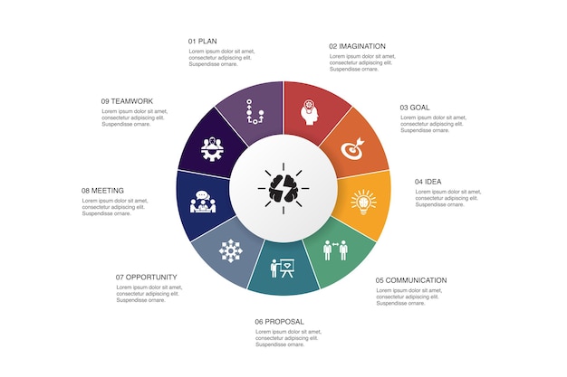 Premium Vector | Brainstorming Infographic 10 steps circle design ... Premium Vector | Brainstorming Infographic 10 steps circle design ...