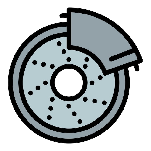 Premium Vector | Brake disk icon outline vector car part automobile part Premium Vector | Brake disk icon outline vector car part automobile part