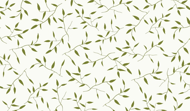 Premium Vector | Branches and leaves patter vector background Premium Vector | Branches and leaves patter vector background