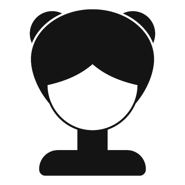 Premium Vector | Brief wig face icon simple vector lady face fashion Premium Vector | Brief wig face icon simple vector lady face fashion
