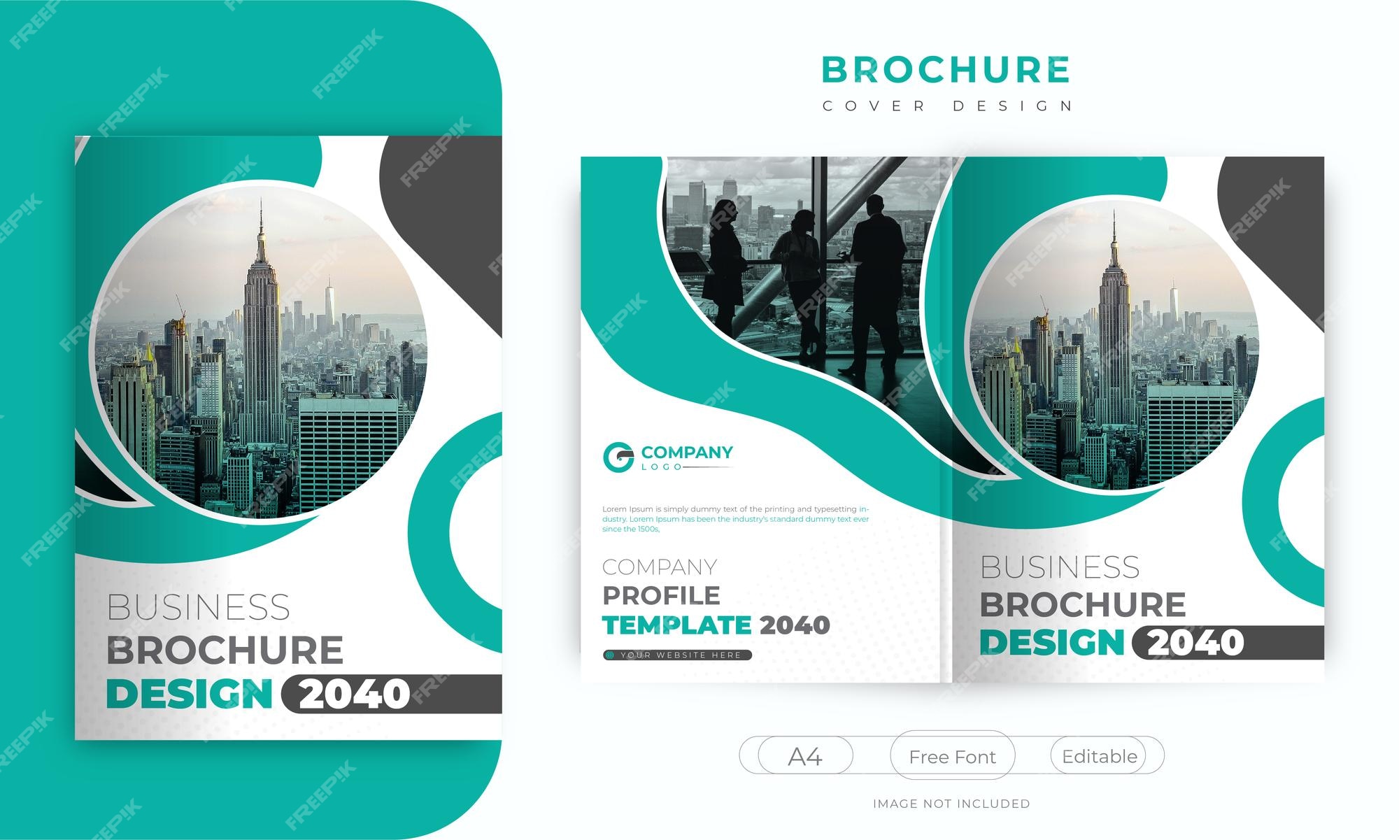 Premium Vector | Brochure cover design or company profile template Premium Vector | Brochure cover design or company profile template