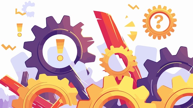 Broken Cog Wheel Icon Representing Issue Error in Vector Format ... Broken Cog Wheel Icon Representing Issue Error in Vector Format ...