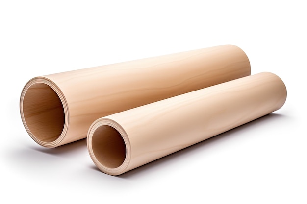 Premium Vector | Brown paper roll on white background Premium Vector | Brown paper roll on white background
