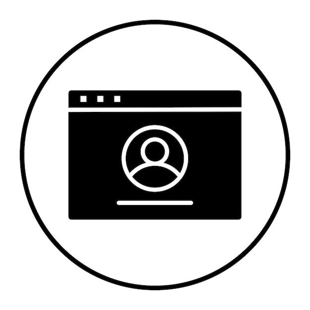 Premium Vector | Browser Login Vector Illustration Premium Vector | Browser Login Vector Illustration