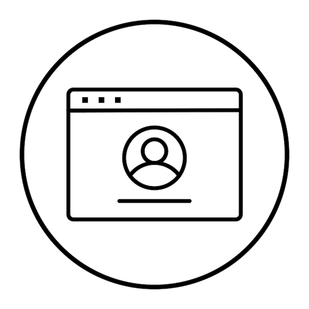Premium Vector | Browser Login Vector Illustration Premium Vector | Browser Login Vector Illustration