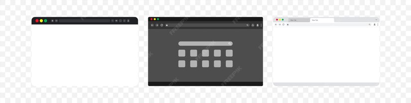Premium Vector | Browser mockup for computer Web window screen Internet ...