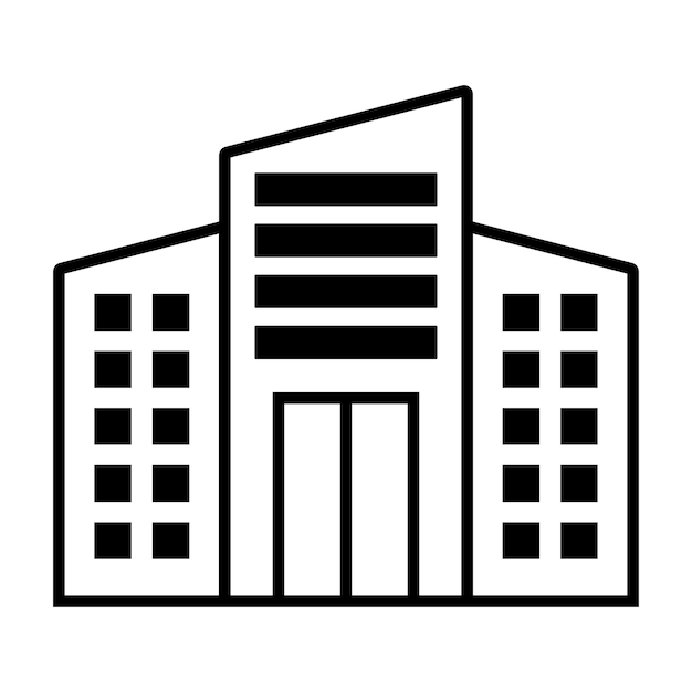 Premium Vector | Building vector icon on a white background Premium Vector | Building vector icon on a white background