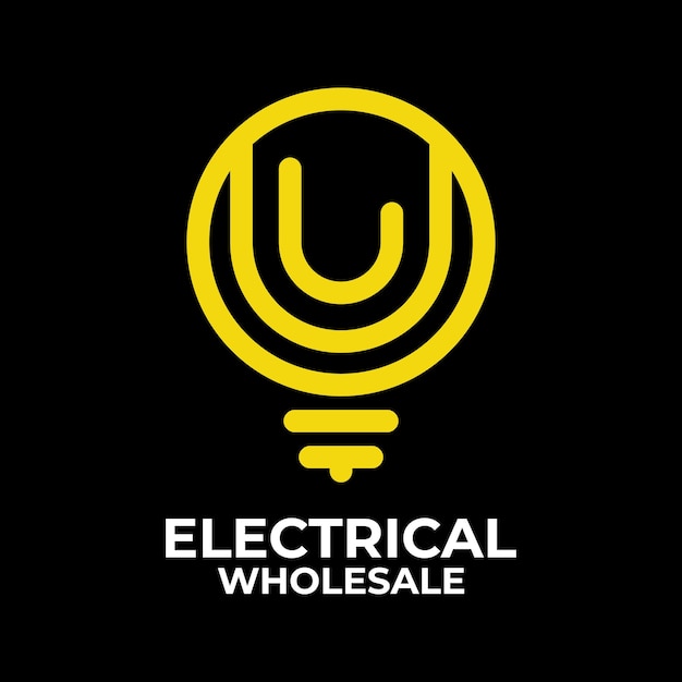 Premium Vector | Bulb electrical logo design vector Premium Vector | Bulb electrical logo design vector