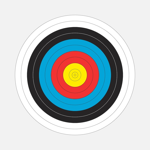 Premium Vector | Bullseye target illustration design Premium Vector | Bullseye target illustration design
