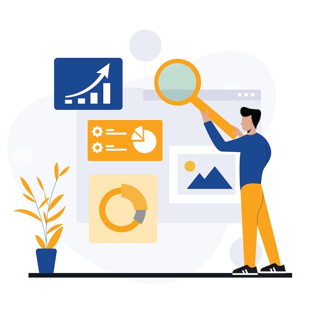Premium Vector | Business Analytics Illustration Premium Vector | Business Analytics Illustration