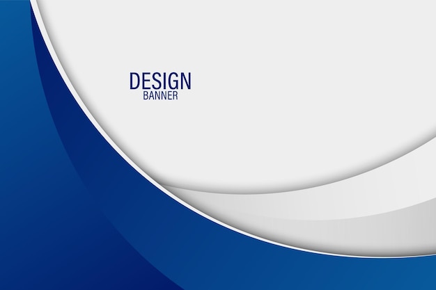 Premium Vector Business Banner Background With Curve Shape Vector