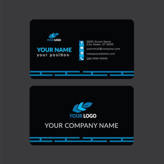 Premium Vector A Business Card For A Company Called Your Name