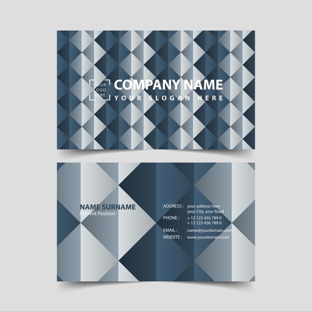 Premium Vector | Business card design template Premium Vector | Business card design template