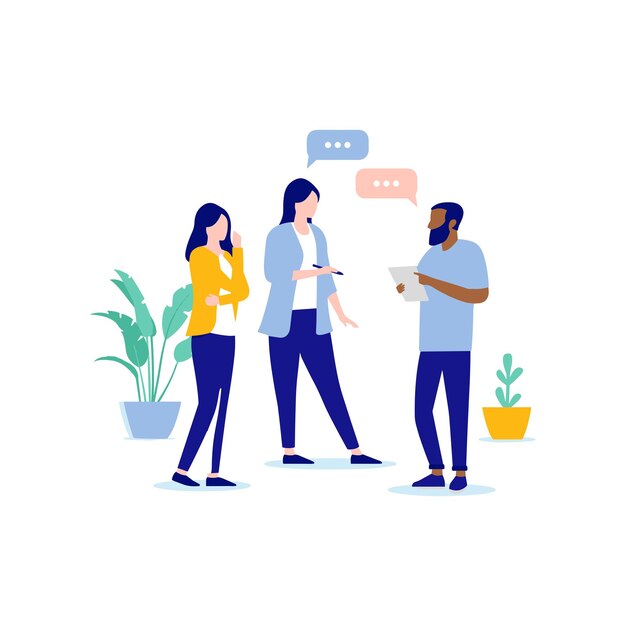 Premium Vector | Business concept Team metaphor people connectingVector ... Premium Vector | Business concept Team metaphor people connectingVector ...