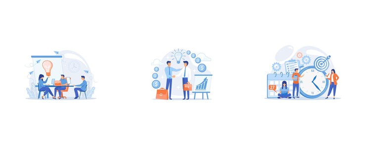 Premium Vector | Business conference, Businessmen making agreement ... Premium Vector | Business conference, Businessmen making agreement ...