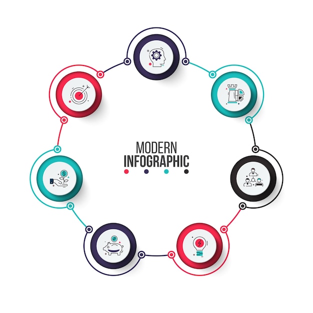 Premium Vector | Business data visualization Abstract elements of cycle ... Premium Vector | Business data visualization Abstract elements of cycle ...