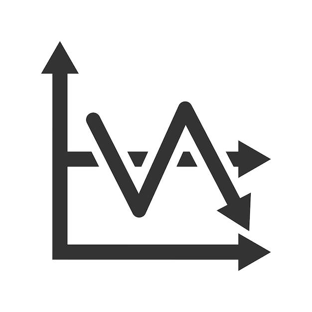 Premium Vector | Business decrease report icon