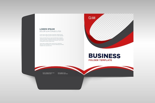 Premium Vector | Business Folder Design for Files Premium Vector | Business Folder Design for Files