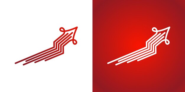 Premium Vector | Business growth arrow logo design template Premium Vector | Business growth arrow logo design template
