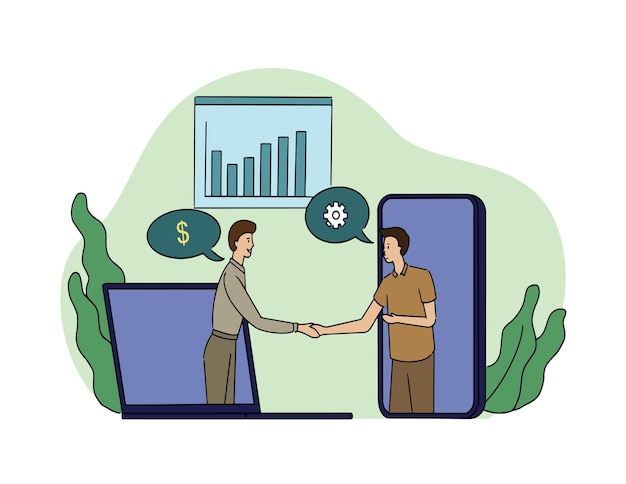 Premium Vector | Business handshake vector illustration Premium Vector | Business handshake vector illustration