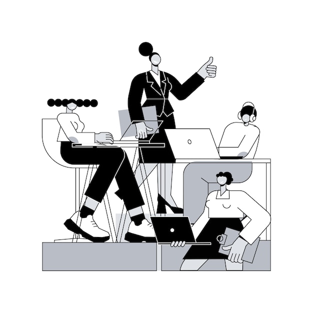 Premium Vector | Business hierarchy abstract concept vector illustration Premium Vector | Business hierarchy abstract concept vector illustration