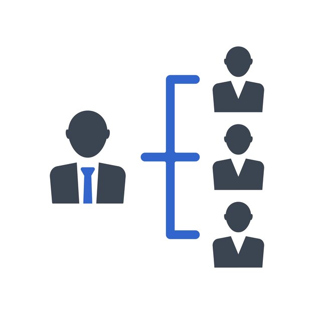 Premium Vector | Business hierarchy Icon Premium Vector | Business hierarchy Icon